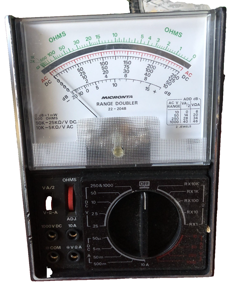 Micronta Range Doubler Multitester 43 Ranges No. 22-204A with Leads ...