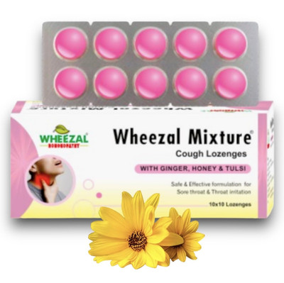 HOMEOPATHIC WHEEZAL Mefdlo-16 MIXTURE COUGH LOZENGES 10 Strips X 10 ...