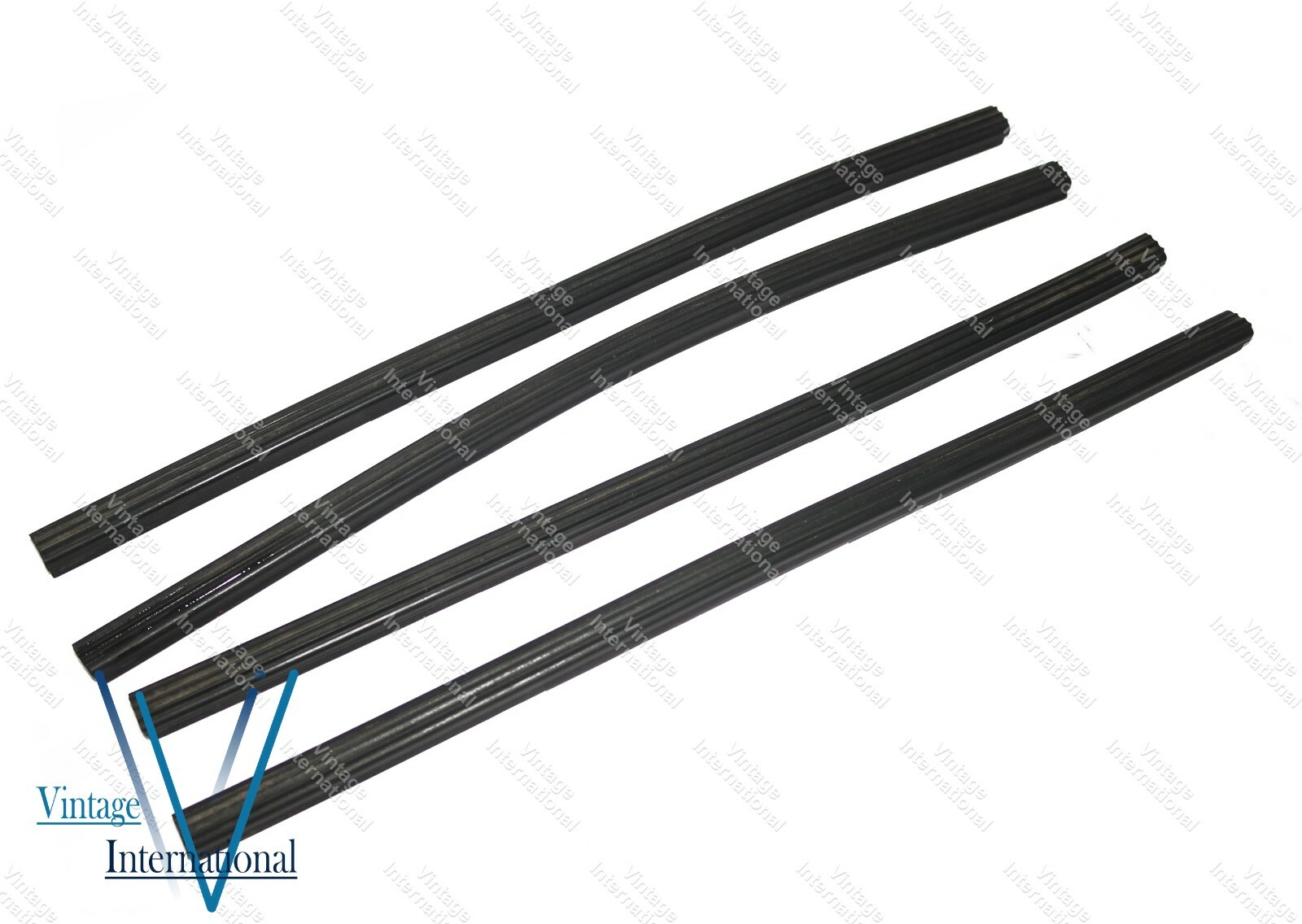 Lambretta GP DL Black Floor Channel Inserts Rubber Set of 4 Units | eBay