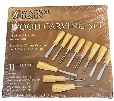 Windsor Design Wood Carving 11 Piece Set NEW SEALED | eBay