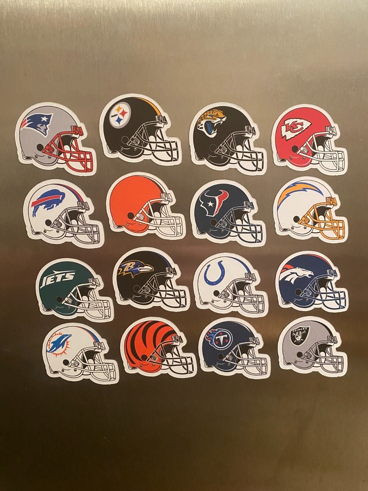 NFL FOOTBALL HELMET SET MAGNETS - All 32 teams | eBay
