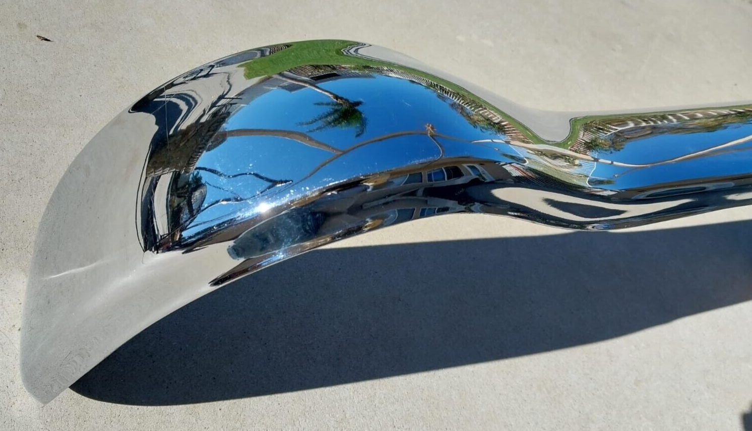 SX CHEVY CHEVROLET BEL AIR BELAIR GM NEW PLATED CHROME REAR BACK BUMPER ...