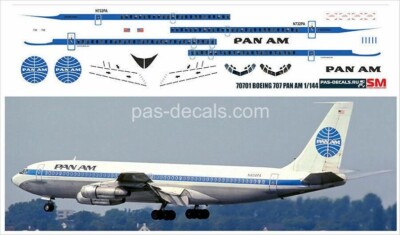 Boeing 707 Pan- Am 1/144 PAS-DECALS 707-01 | eBay
