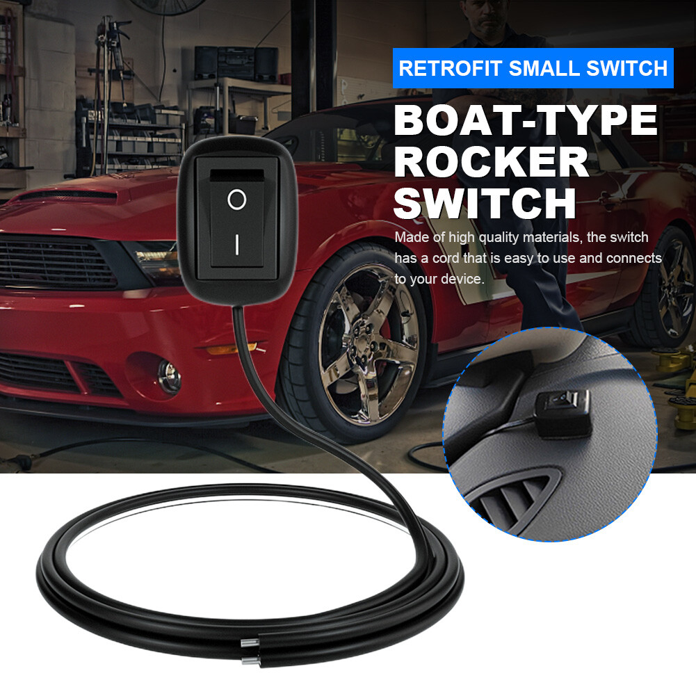 Universal Car Switch Paste Type Toggle Switch with Cable 60cm/100cm ...