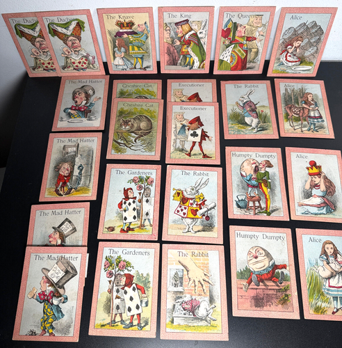 1890'S ALICE IN WONDERLAND LEWIS CARROLL McLOUGHLIN BROS. GAME PLAYING ...