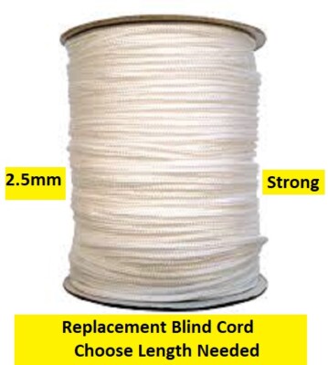 Blind Cord Replacement 2.5mm Strong Nylon String Curtain Window Roman ...