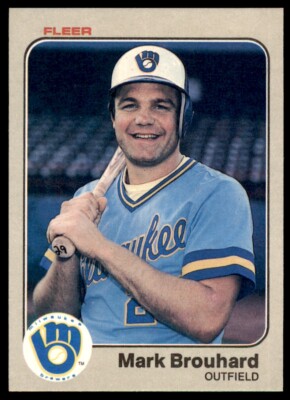 1983 Fleer Mark Brouhard . Milwaukee Brewers #28 | eBay