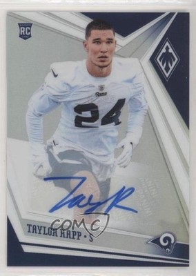 2019 Panini Phoenix Rookies Silver Auto Taylor Rapp #187 Rookie Auto RC ...