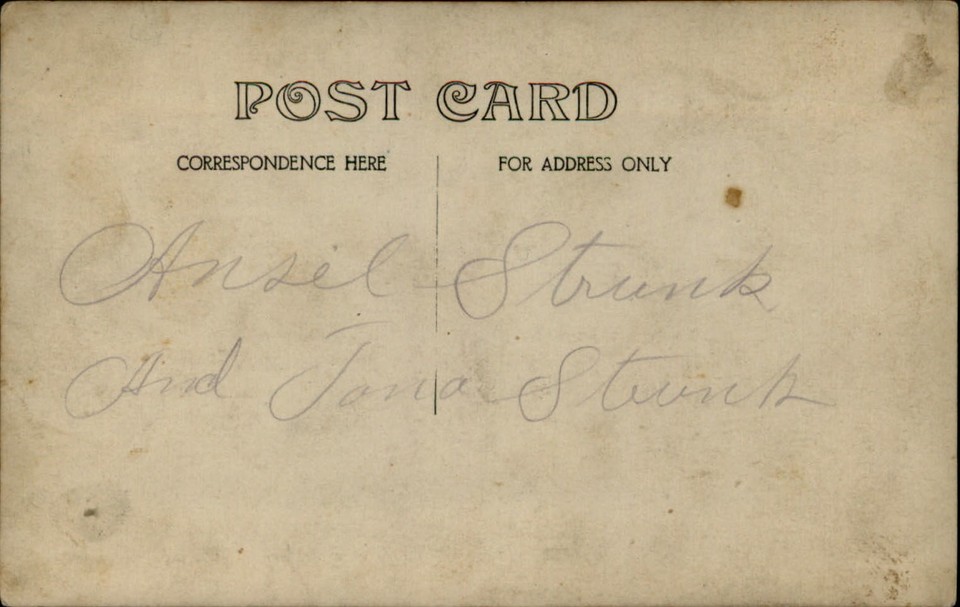RPPC Edwardian siblings ANSEL and JANA STRUNK possibly Scott TN c1910 ...