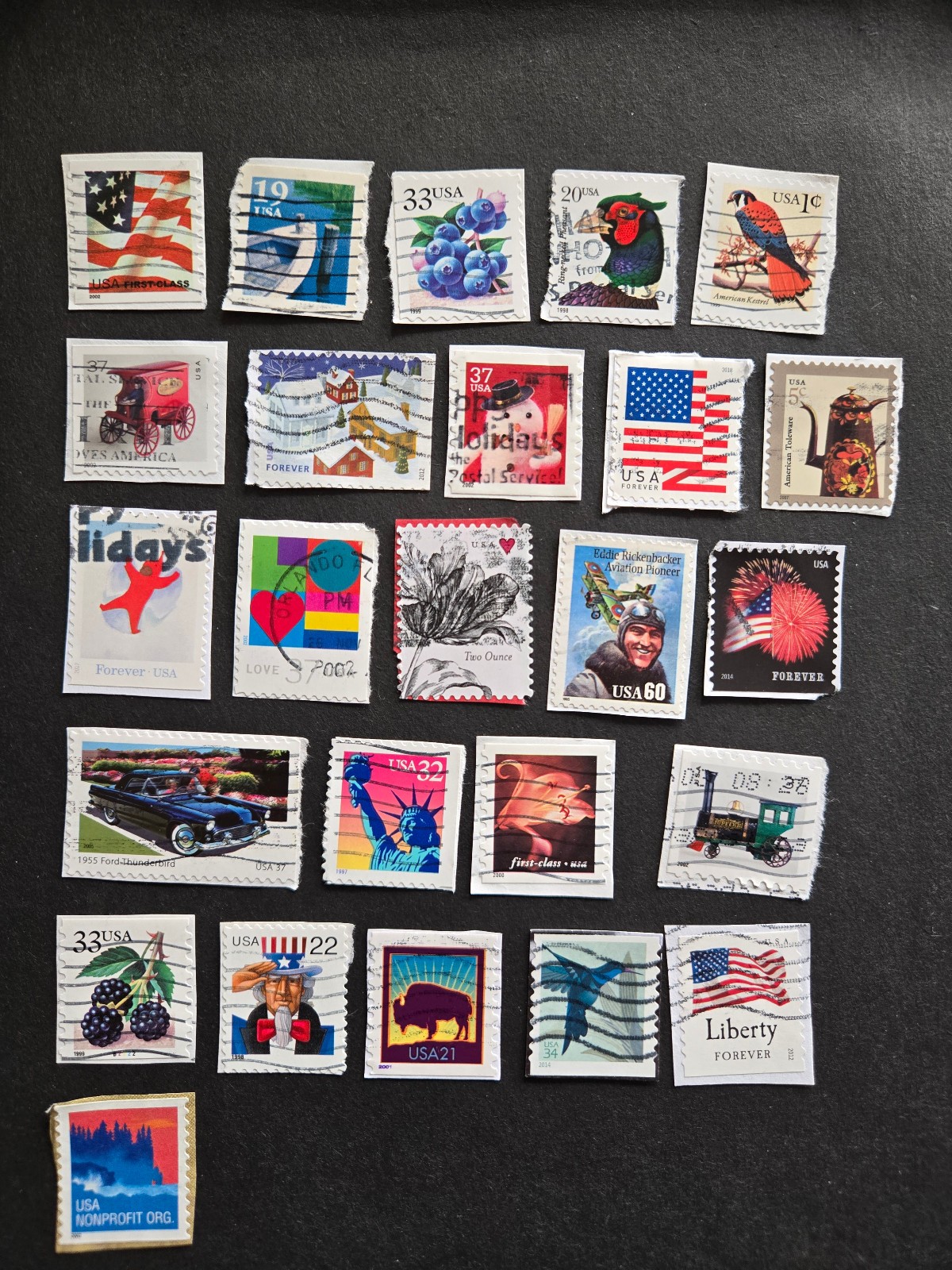 Lot - 25 used stamps on paper (STLC) | eBay