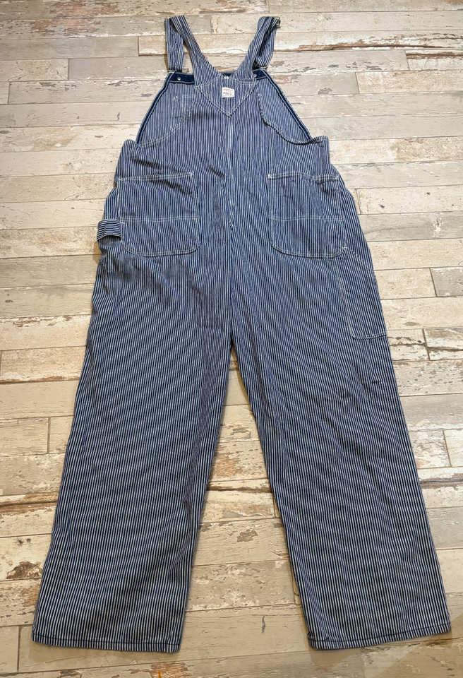 Pointer Brand Hickory Stripe High Back Overalls Farm Conductor ...