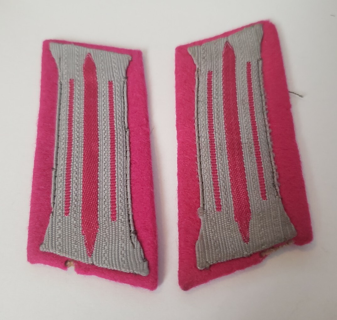 Original WW2 GERMAN Fire Police Feuerwehr Polizei POLICE COLLAR TABS ...