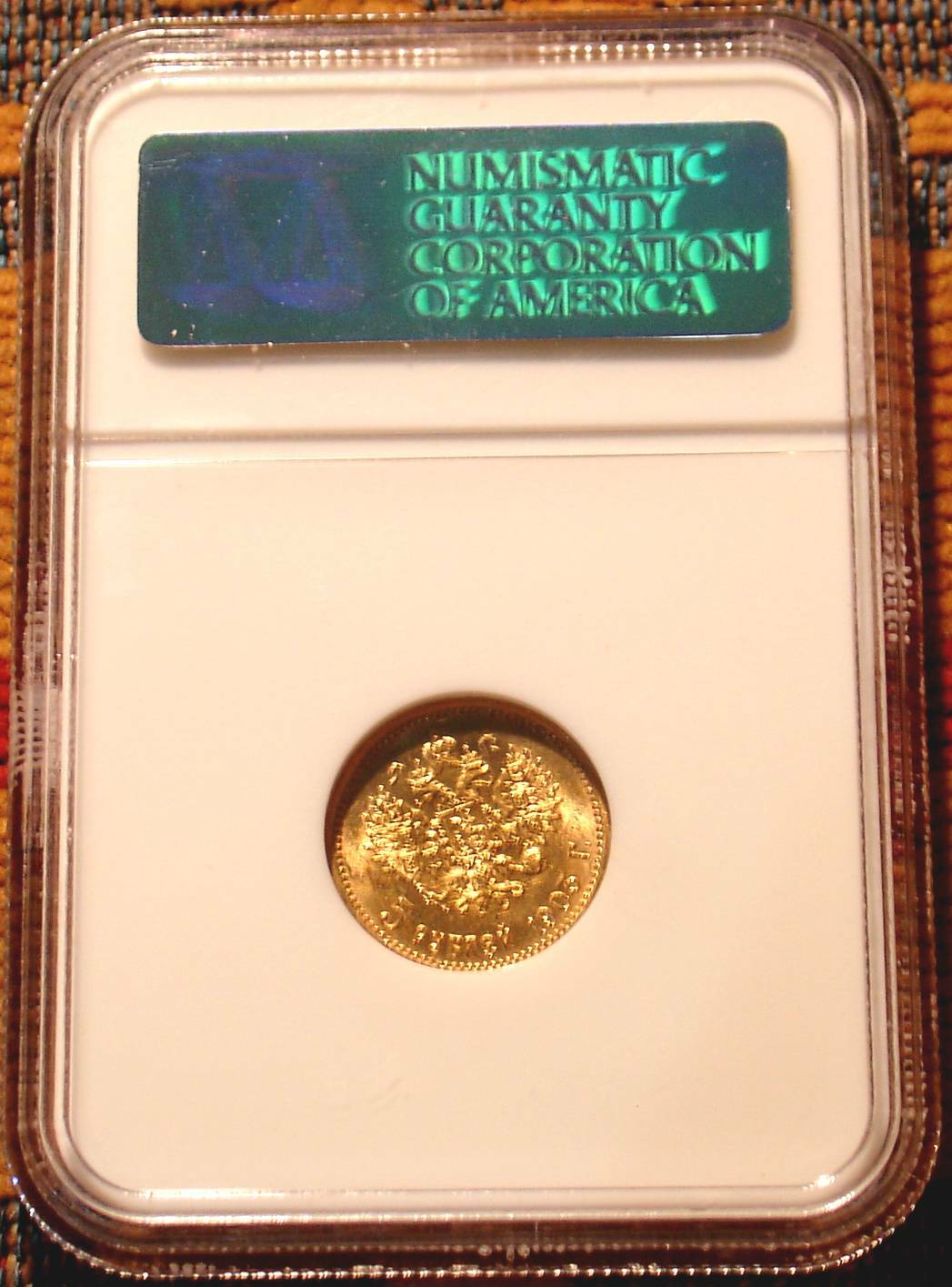 1903 NGC MS67 5 ROUBLES RUSSIAN TZAR ANTIQUE GOLD COIN IMPERIAL ANTIQUE ...