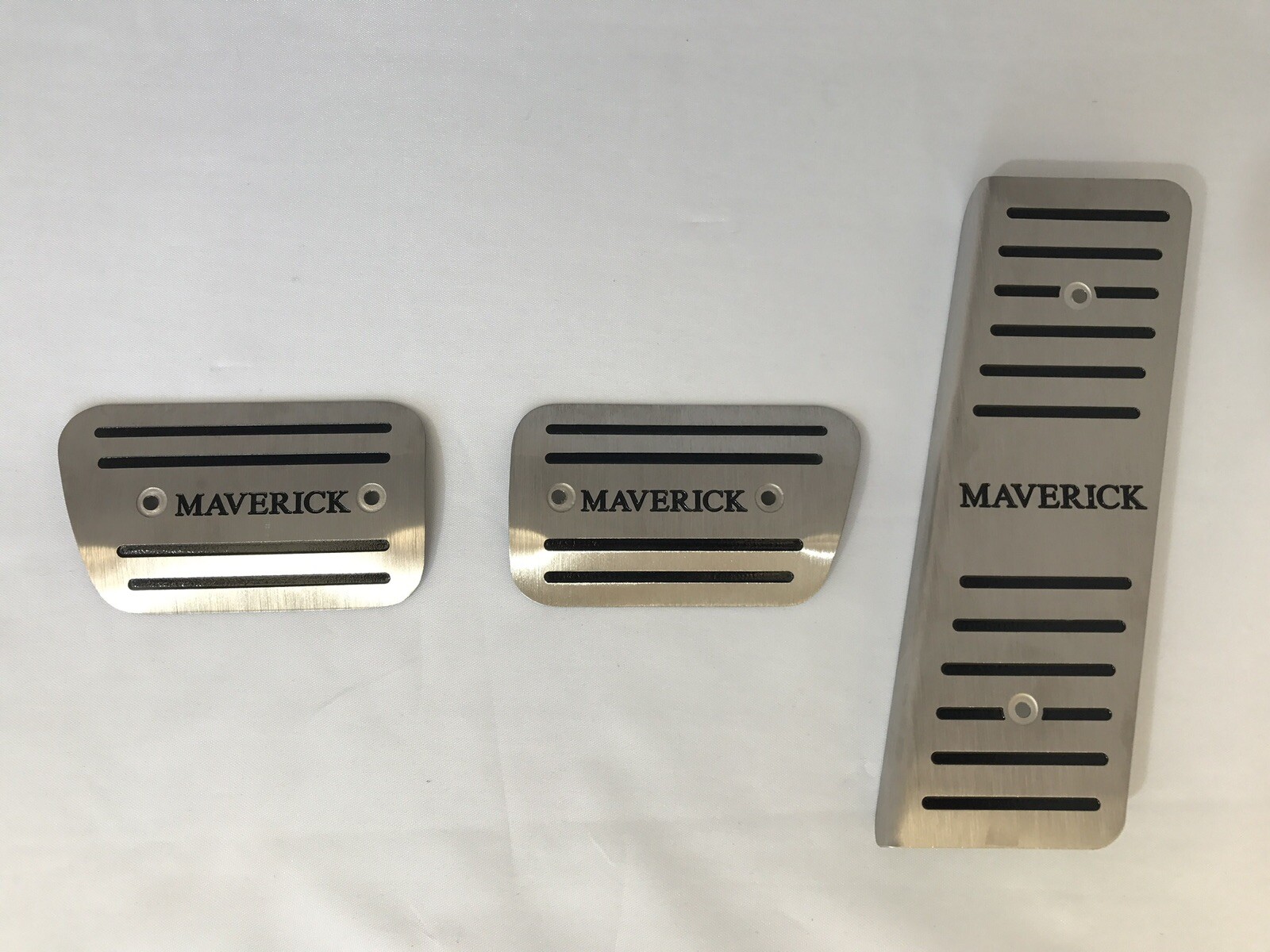 Set Caps Stainless Pedal Accel / Brake / Clutch Ford Maverick Grabber ...