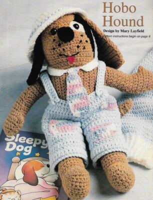 HOBO HOUND DOG 15" STUFF ANIMAL TOY DIGEST SIZE CROCHET PATTERN ...