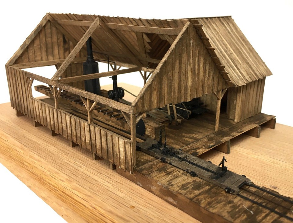 HO scale Steam Sawmill Model Railroad Craftsman kit, Logging, Lumber | eBay