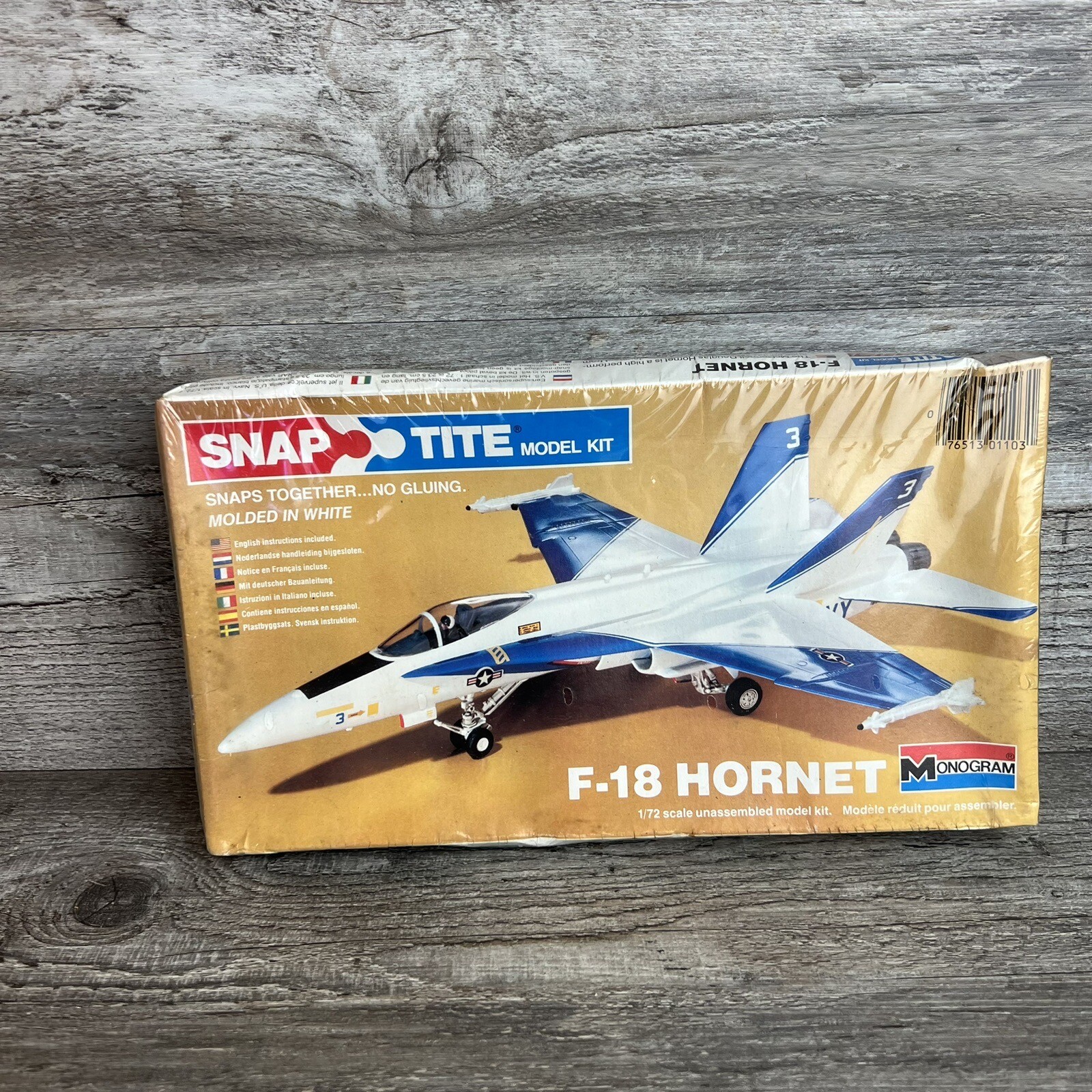 Vintage Monogram F-18 Hornet Snap Tite Plane Model Kit 1:72 NEW | eBay