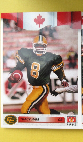 TRACY HAM 1992 GLOSSY AW Sports #18 Edmonton Eskimos | eBay