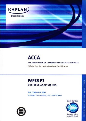 ACCA P3 Business Analysis BA: Paper P3: Complete Text | eBay