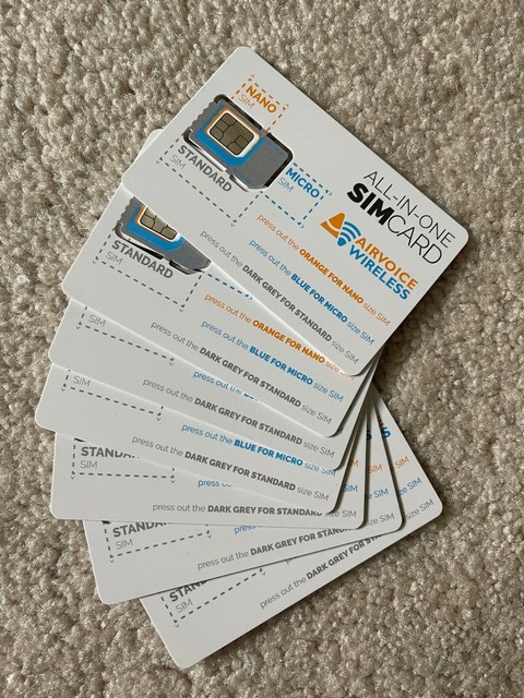 Airvoice Wireless Factory Triple Cut SIM for sale online | eBay