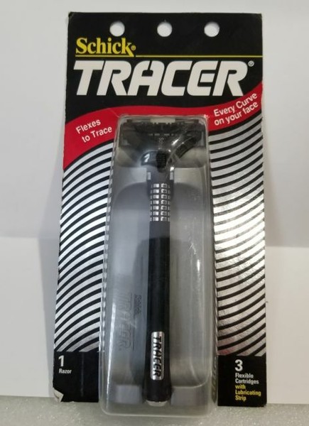 Schick Tracer Razor Blade Handle Shaver With 3 Cartridges for sale ...