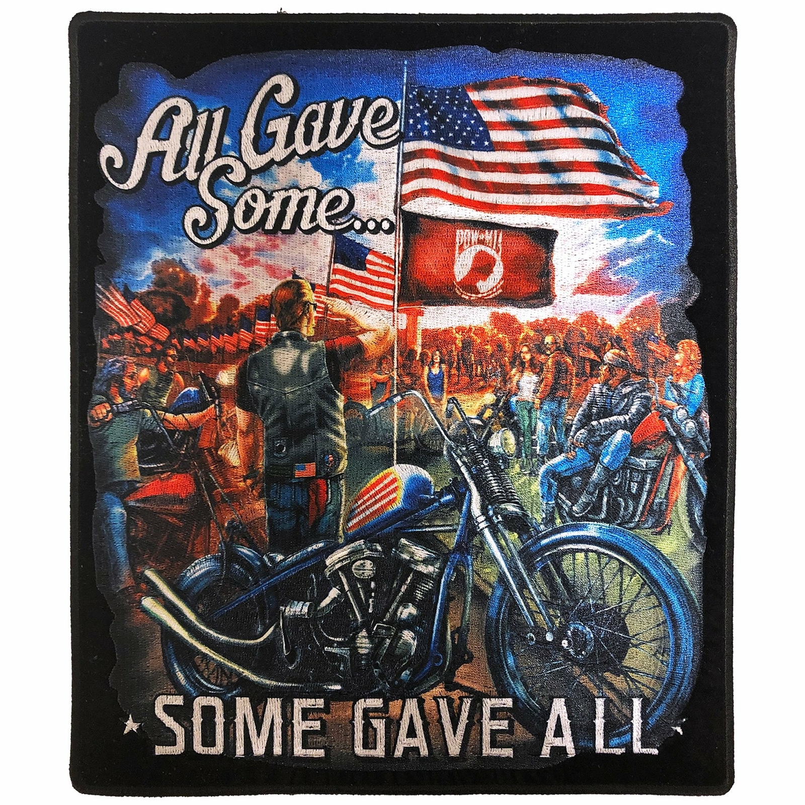 ALL GAVE SOME SOME GAVE ALL Iron-On Heat Sealed Sew-On Patch 8.5" x 10 ...