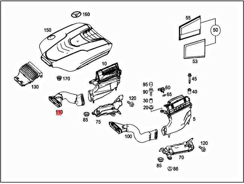 Genuine MERCEDES X222 S-CLASS W222 X222 Raw air line 6420947897 | eBay
