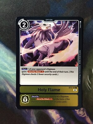 Digimon Card Game Single ST3-15 C Holy Flame Resurgence Reprint | eBay