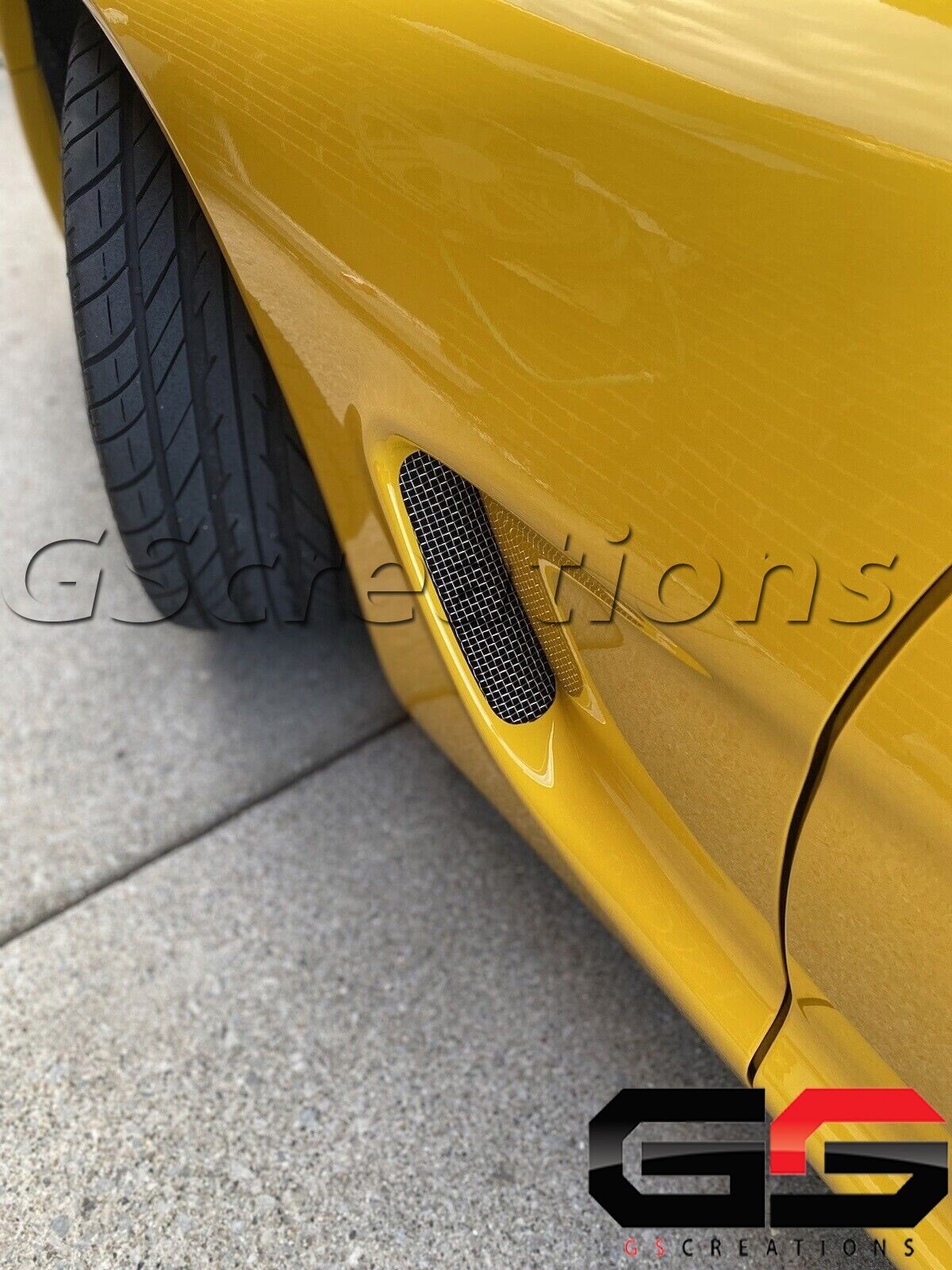 Front Side Fender Vent Cove Mesh Screens For 1997-2004 C5 Corvette LS1 ...
