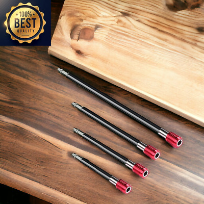 4Pcs Magnetic Drill Screwdriver Drill Bit Extension Set Bit Holder Bar ...