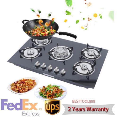 Kitchen 30" Cooktop Gas Cooking 5 Burners Built-In Stove Top Gas ...