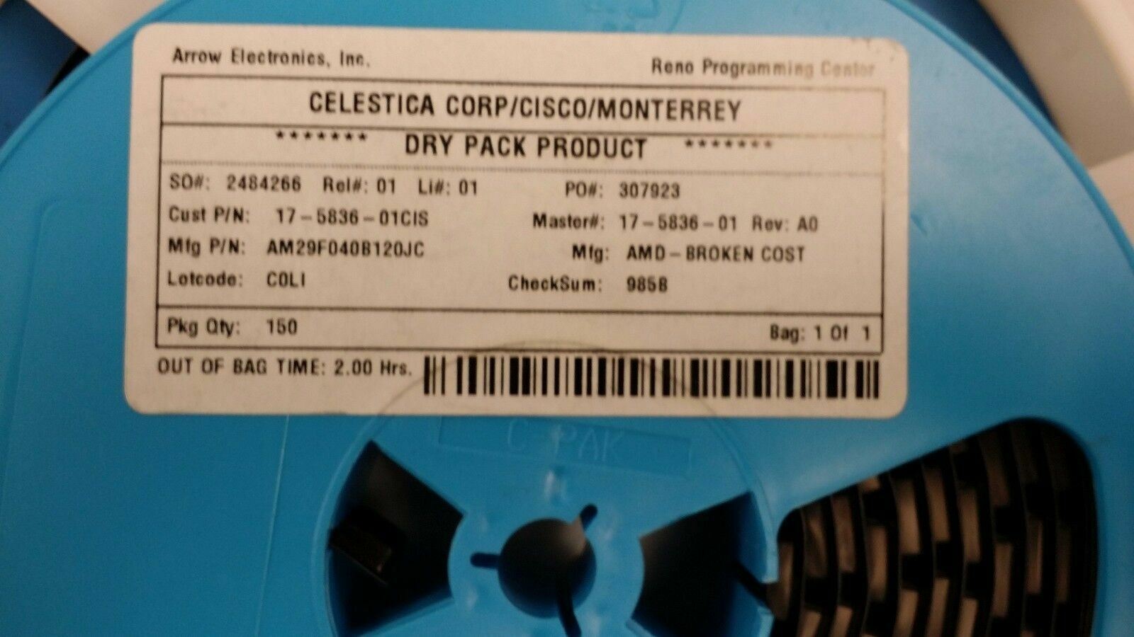 (5 PCS) AM29F040B-120JC AMD FLASH MEMORY 4MBIT 120NS 32-PLCC **Program ...