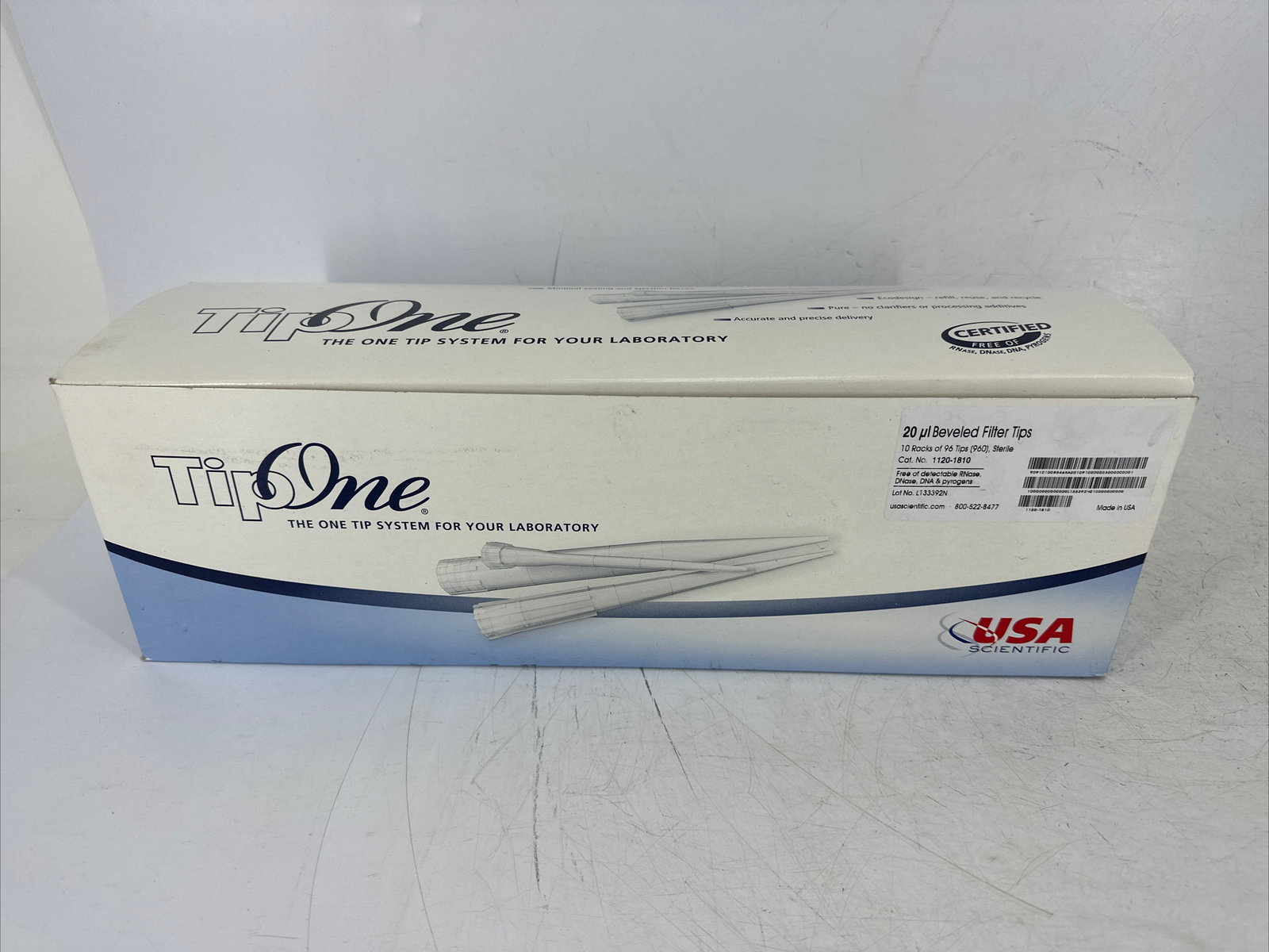 Qty 960 USA Scientific 1120-1810 TipOne 1-20ul Beveled Filter Tips 10 ...