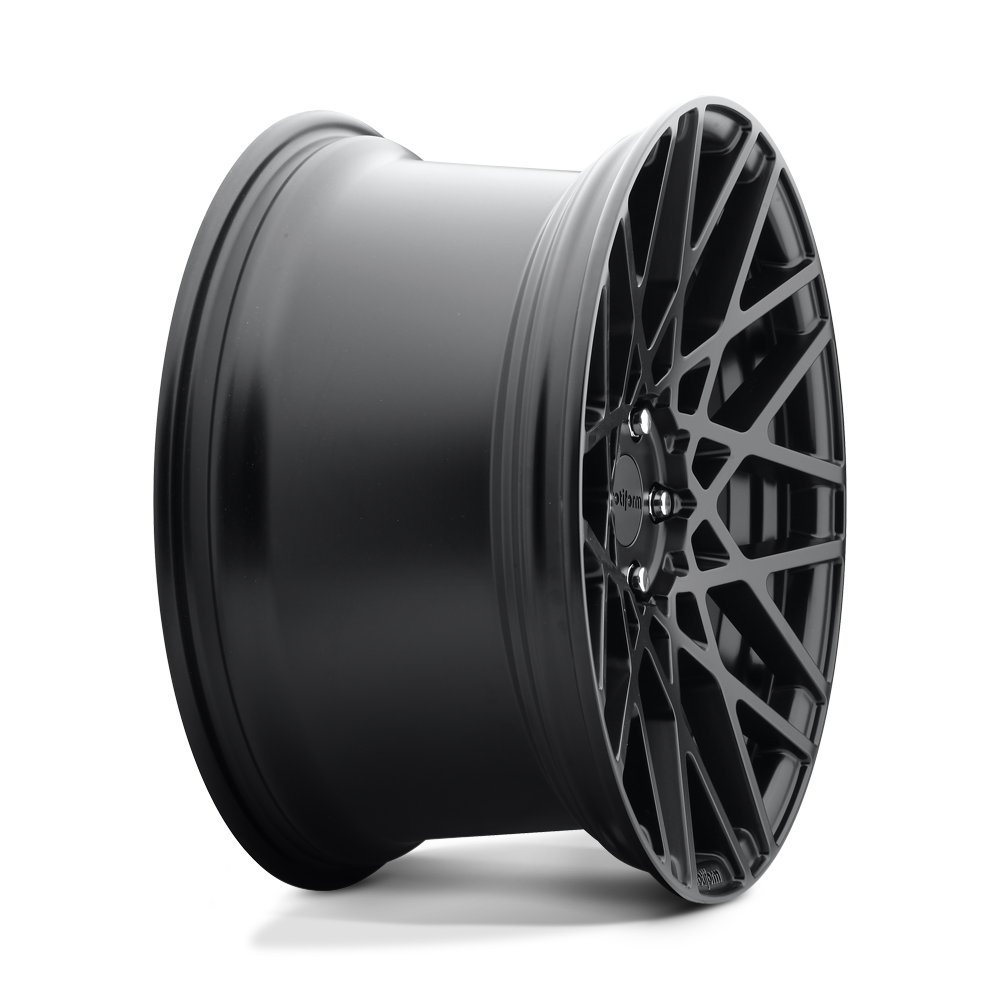 Rotiform R112 BLQ Matte Black Wheel Rim 18x8.5 +38 Offset 5x114.3 5x4.5 ...