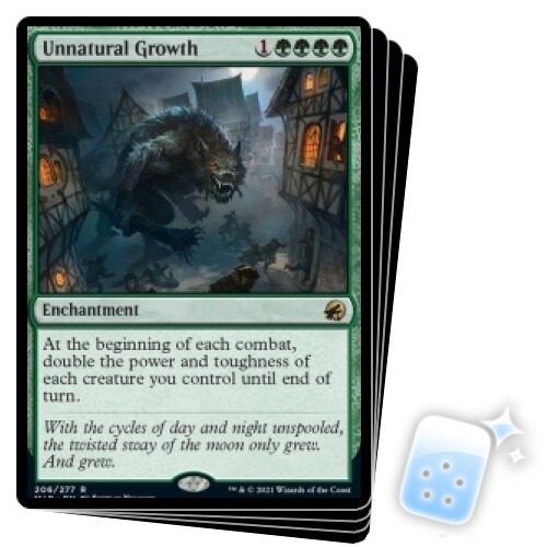 Unnatural Growth X4 M/NM Magic: The Gathering MTG Innistrad: Midnight ...