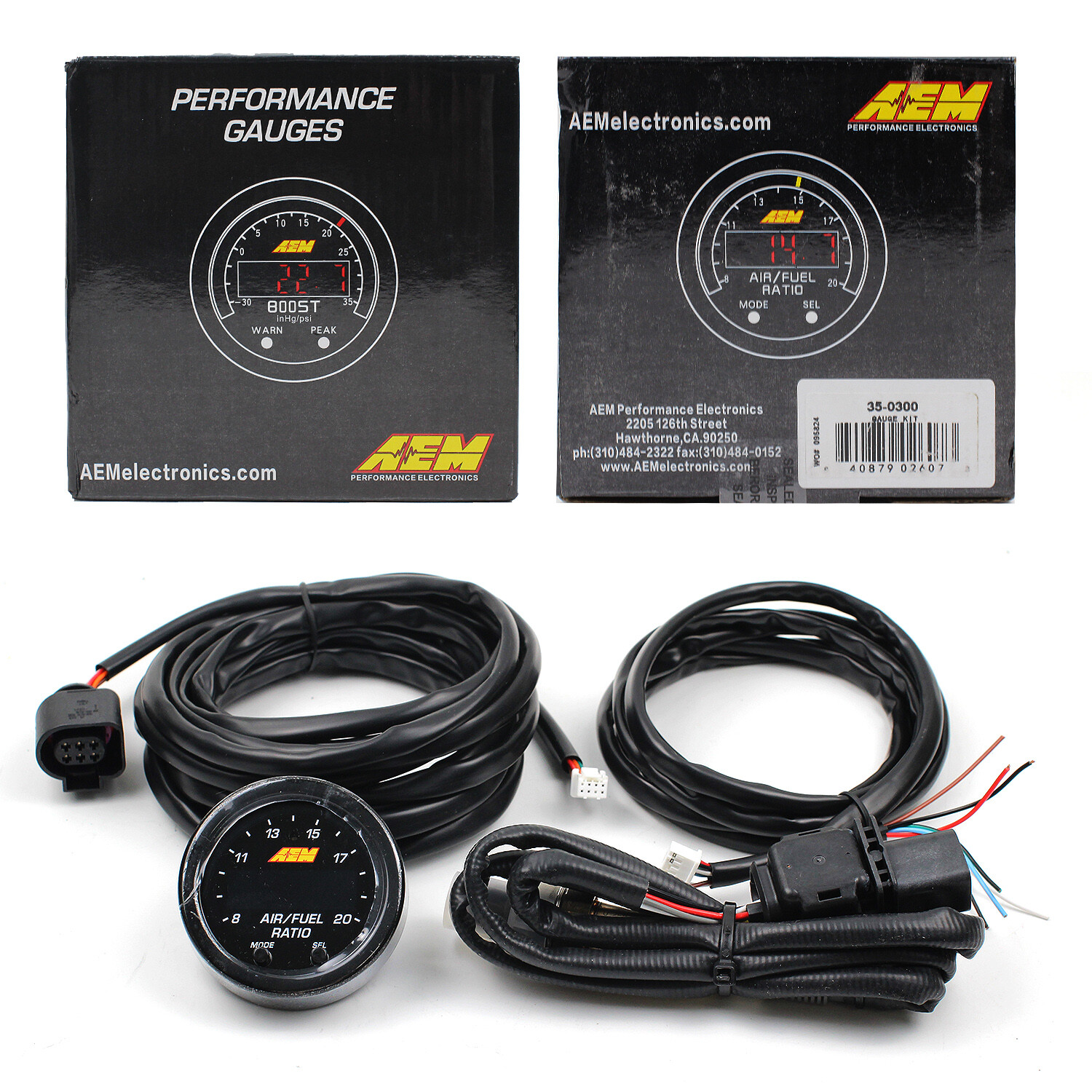30-0300 Controller Air-fuel Ratio Meter UEGO 1/16" New Model AEM ...