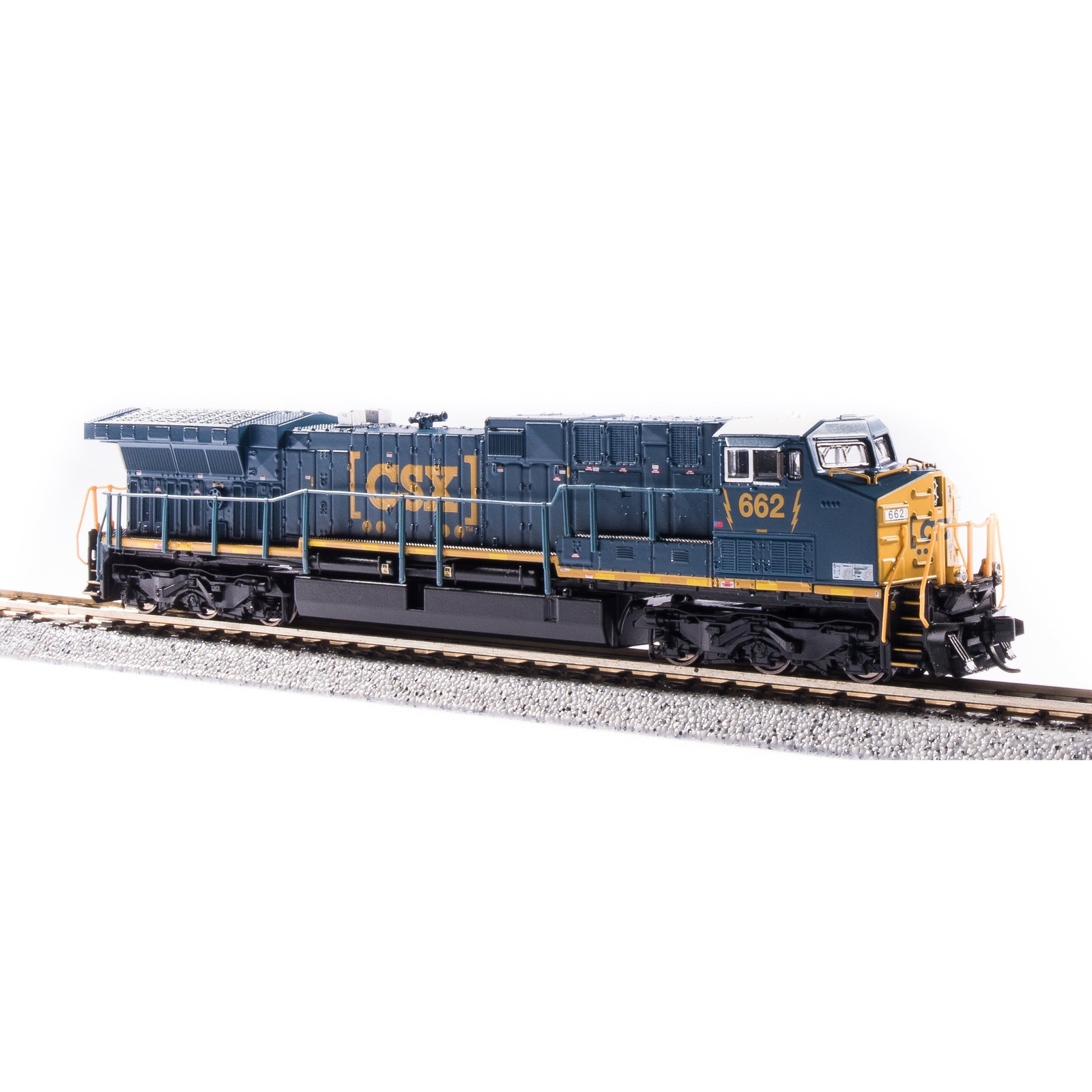 Broadway Limited N P3 AC6000 Diesel CSX #662/Boxcar Scheme DC/DCC Sound ...