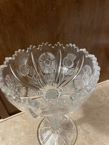 EAPG Tall Compote by John Higbee c1911 Pattern is PANELED THISTLE ...