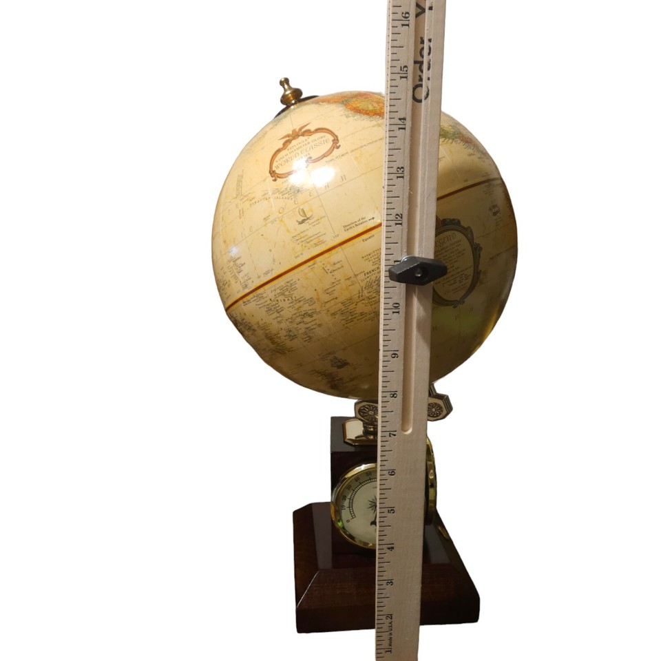 VTG Replogle 9" World Classic Globe Barometer Hygrometer Thermometer | eBay