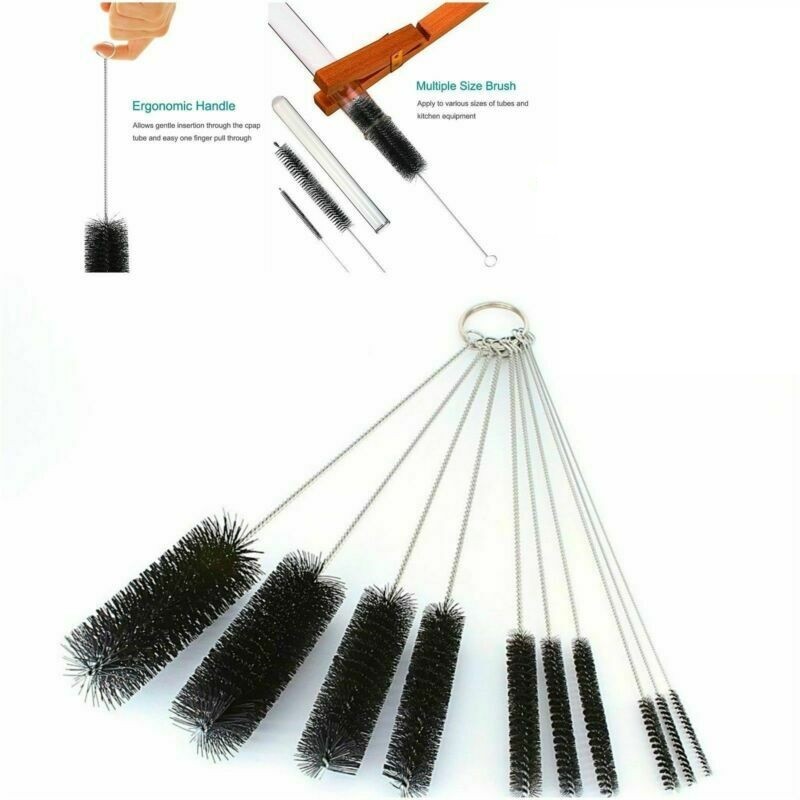 10Pcs Lab Brush Set For Pipe Cleaner Test Tube Glassware Bottle Tubing ...