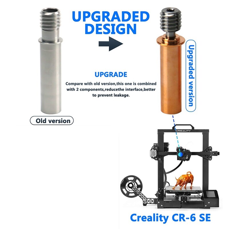 CR6 SE Alloy Bi-Metal Heatbreak for -6 SE Hotend 3D Printer 1.75MM | eBay
