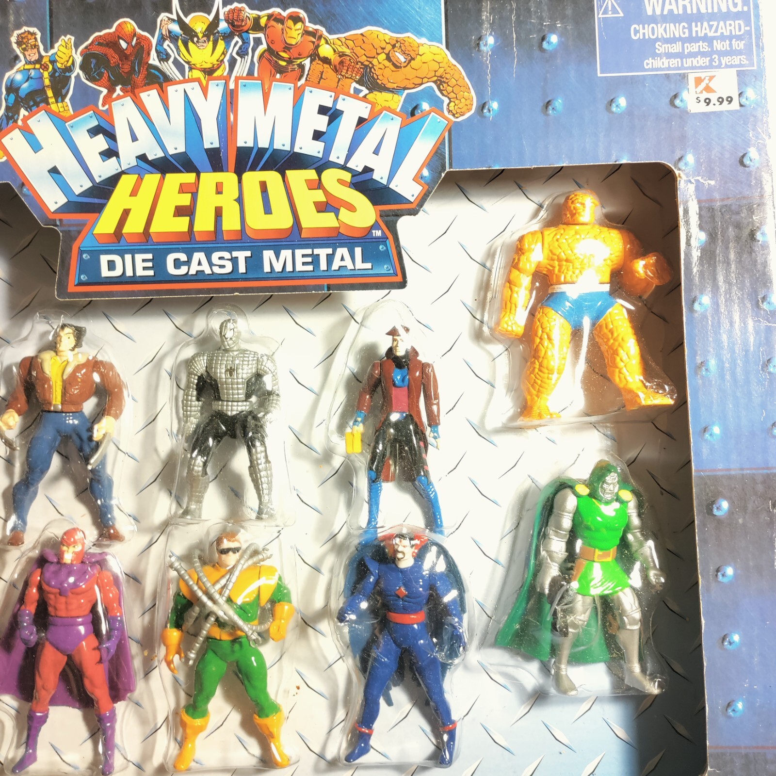 Sealed RARE Marvel Heavy Metal Heroes(10 Figs) Carnage/The Thing/Dr ...