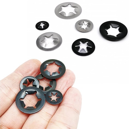 M2-M12 Retaining Shaft Bearing Self Lock Push-on External Circlip Clip ...