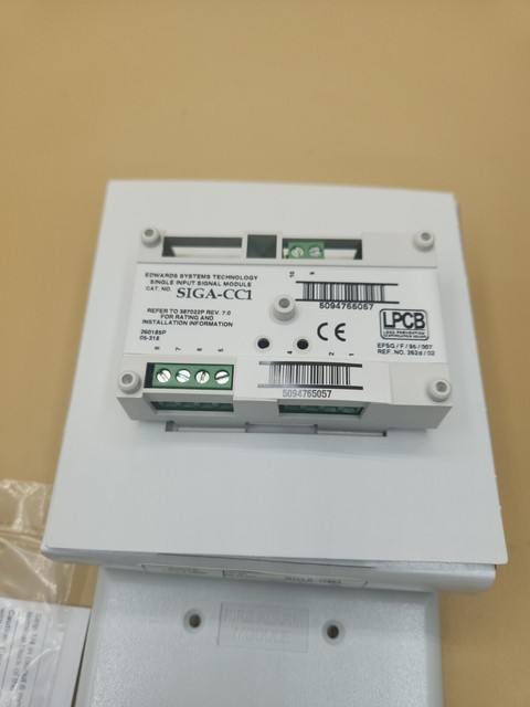 Edwards SIGA-CT1 Single Input Module for Fire Alarm System - White for ...