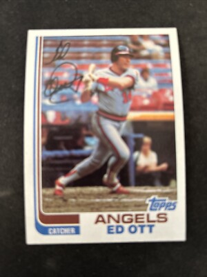1982 Topps Baseball Card #469 Ed Ott California Angels NmMt Free ...