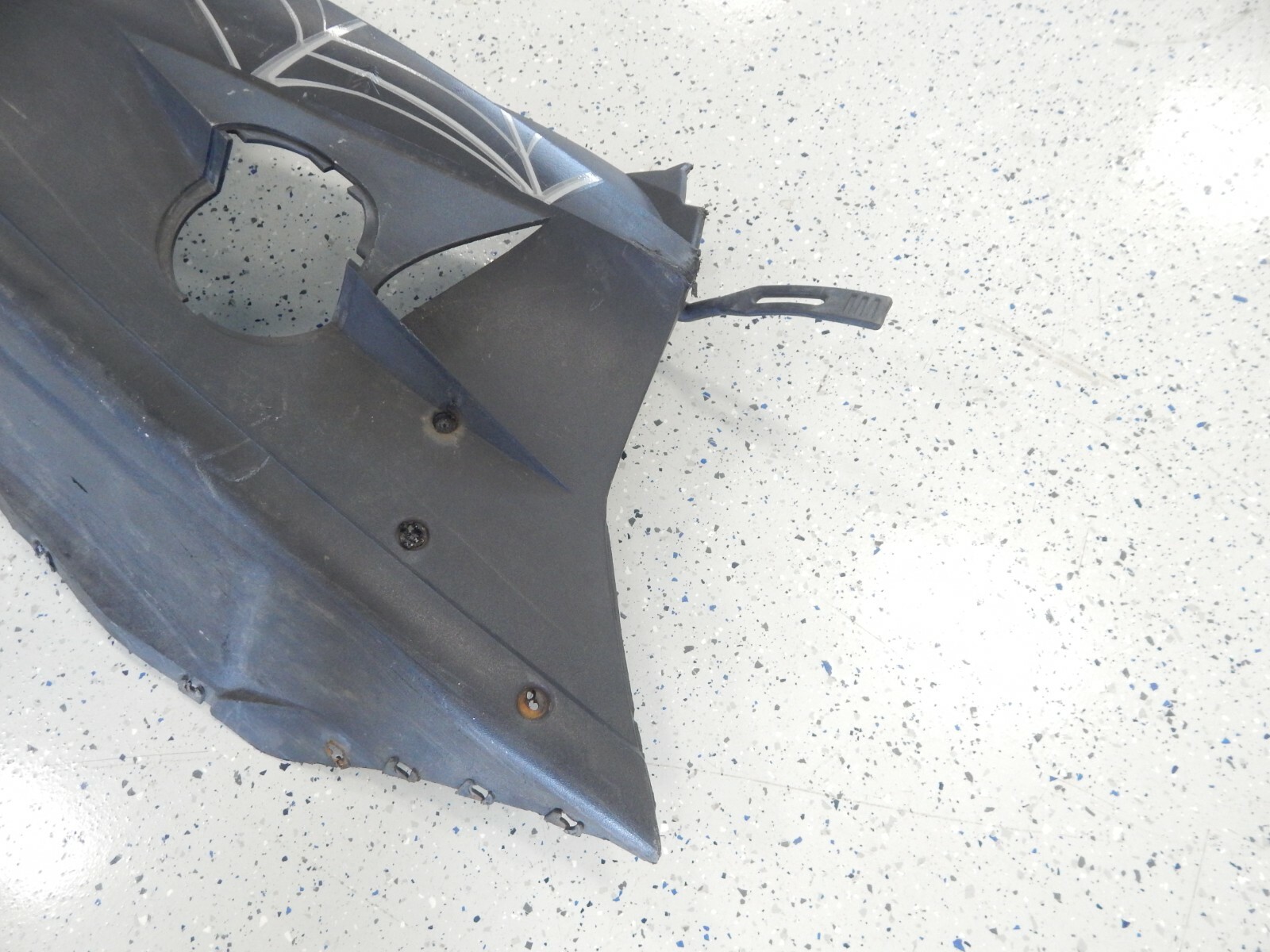 ARCTIC CAT SNOWMOBILE 2005-2006 FIRECAT F5 F6 F7 BLACK LEFT BELLY PAN ...