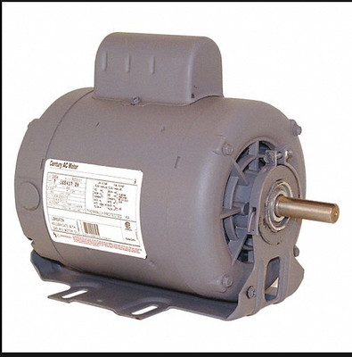 CENTURY Belt Drive Motor: 1 Speed, Open Dripproof, Cradle Base Mount, 1 ...
