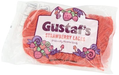 Gustaf's Old Fashioned Strawberry Red Licorice 2 Pounds Shoestring ...