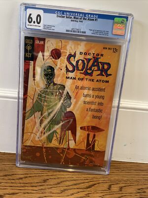 Doctor Solar, Man of the Atom #1 CGC 6.0 Gold Key 1962 1st Appearance ...