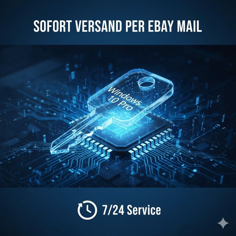 Microsoft Windows 10 Pro Key 32/64 Bit Original Produktschlüssel | Per ...